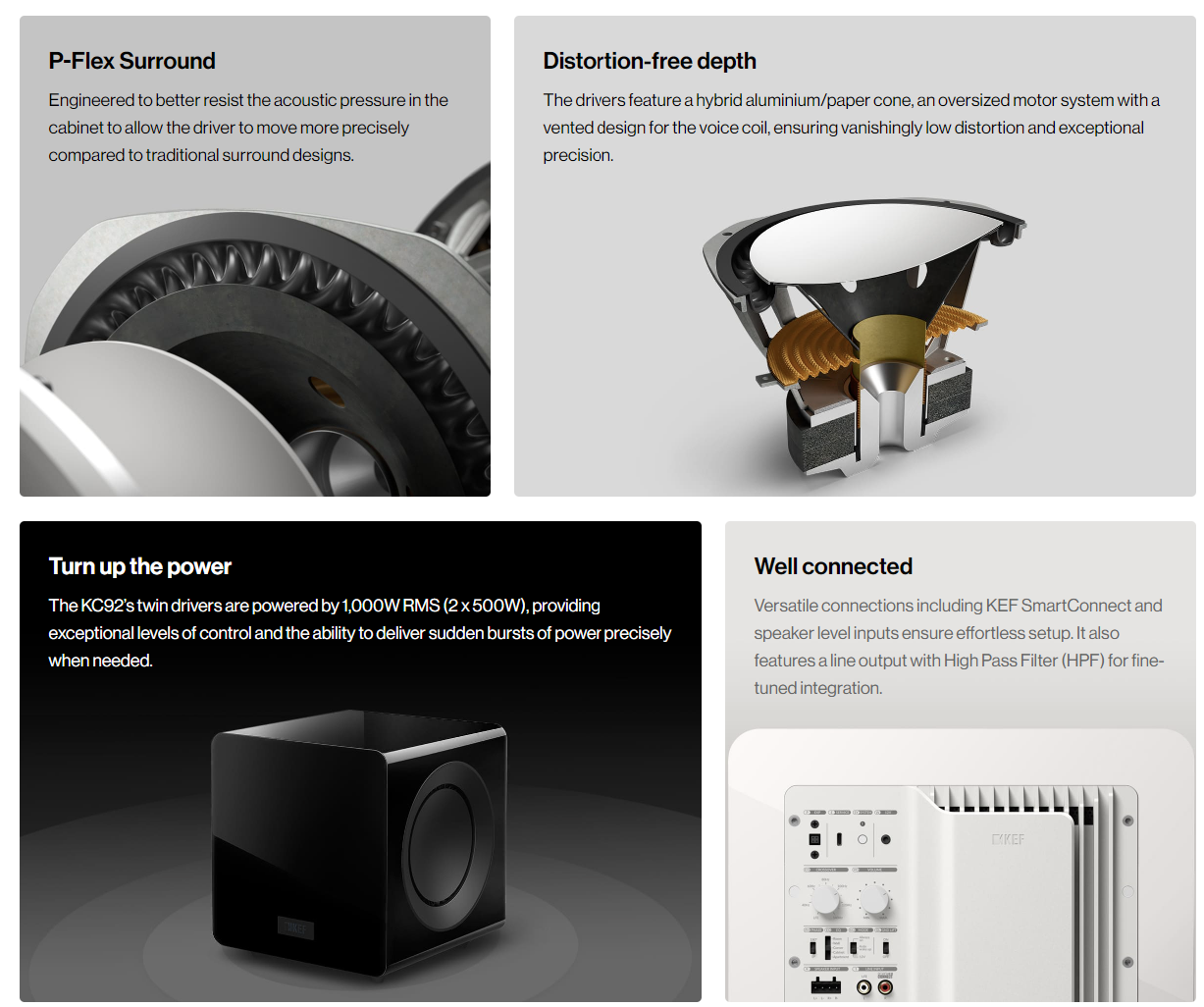 KEF KC 92 Subwoofers | Perfect Hi-Fi